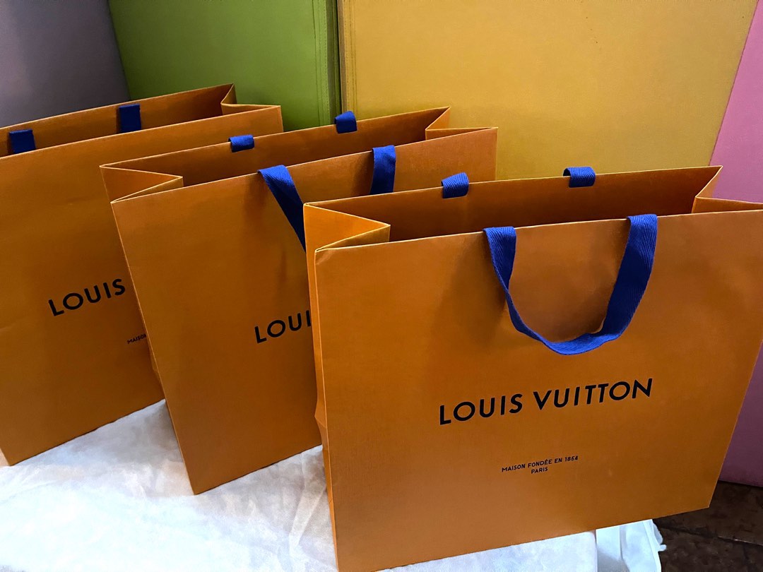 Original lv paperbags, Luxury, Accessories on Carousell