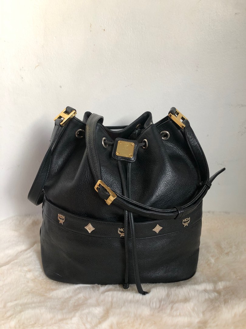 Original Mcm Germany bucket sling bag, Luxury, Bags & Wallets on Carousell