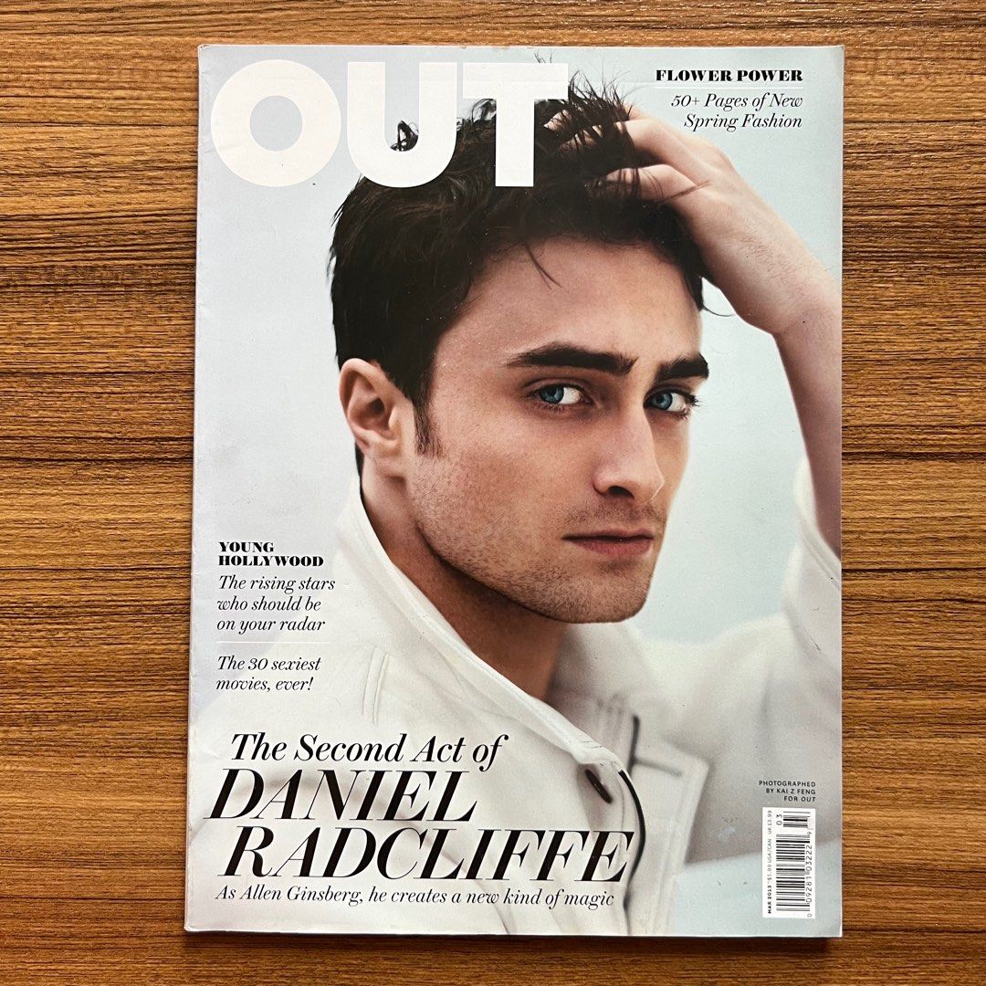 Out Magazine March 2013 Daniel Radcliffe cover, Hobbies & Toys, Books ...