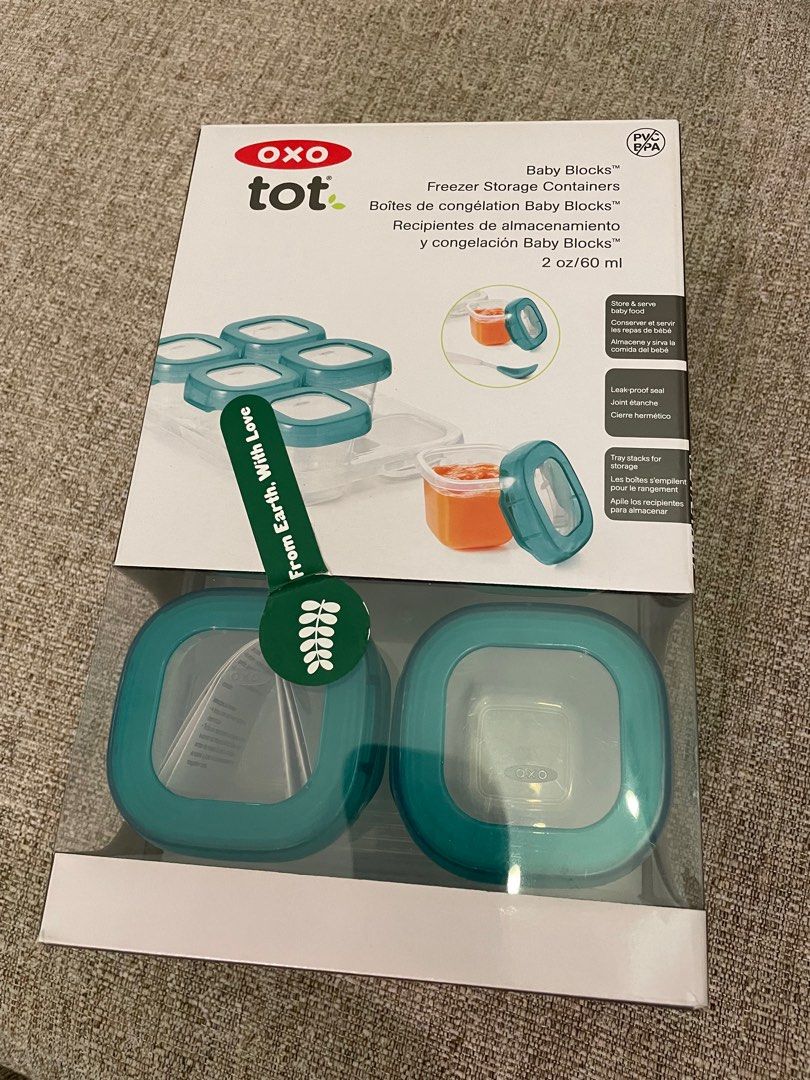 Oxo tot freezer storage containers baby blocks, Babies & Kids, Nursing ...