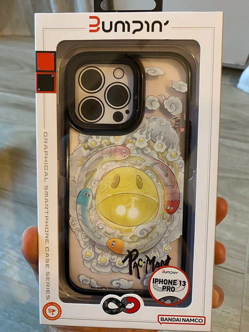 Pacman iPhone 13 pro case, 手提電話, 電話＆平板電腦配件, 手機套及手機殻 - Carousell