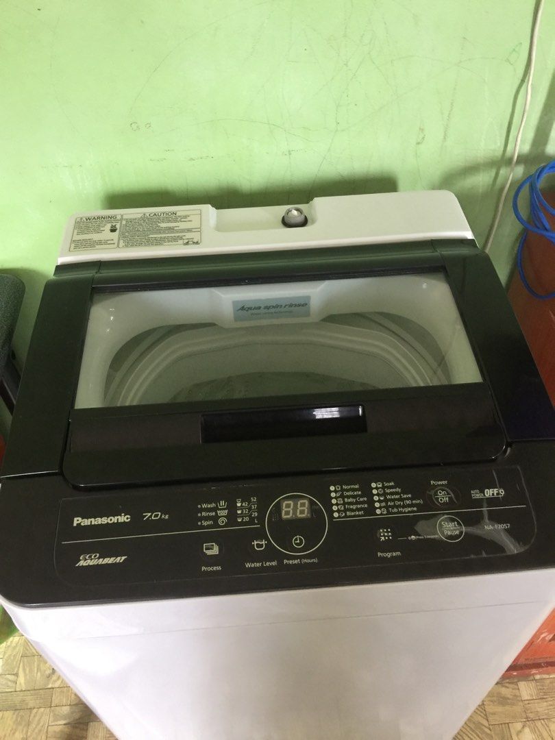 Panasonic Inverter Automatic Washing Machine 7Kg, TV & Home Appliances ...
