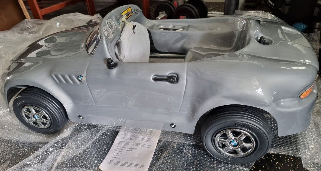 Pedal Car BMW Z3 silver car! BRAND NEW! Missing seat and side mirror ...