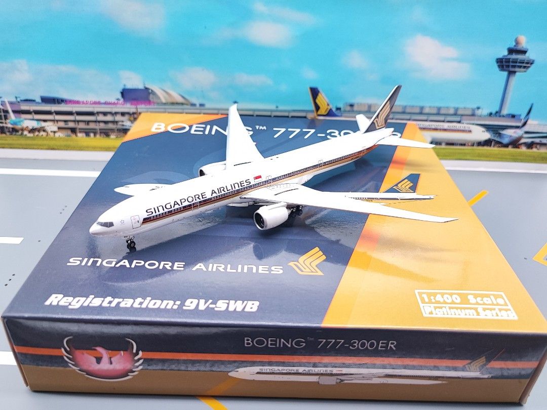 Phoenix Models 1:400 Singapore Airlines B777-300ER (SQ368) 9V-SWB ...