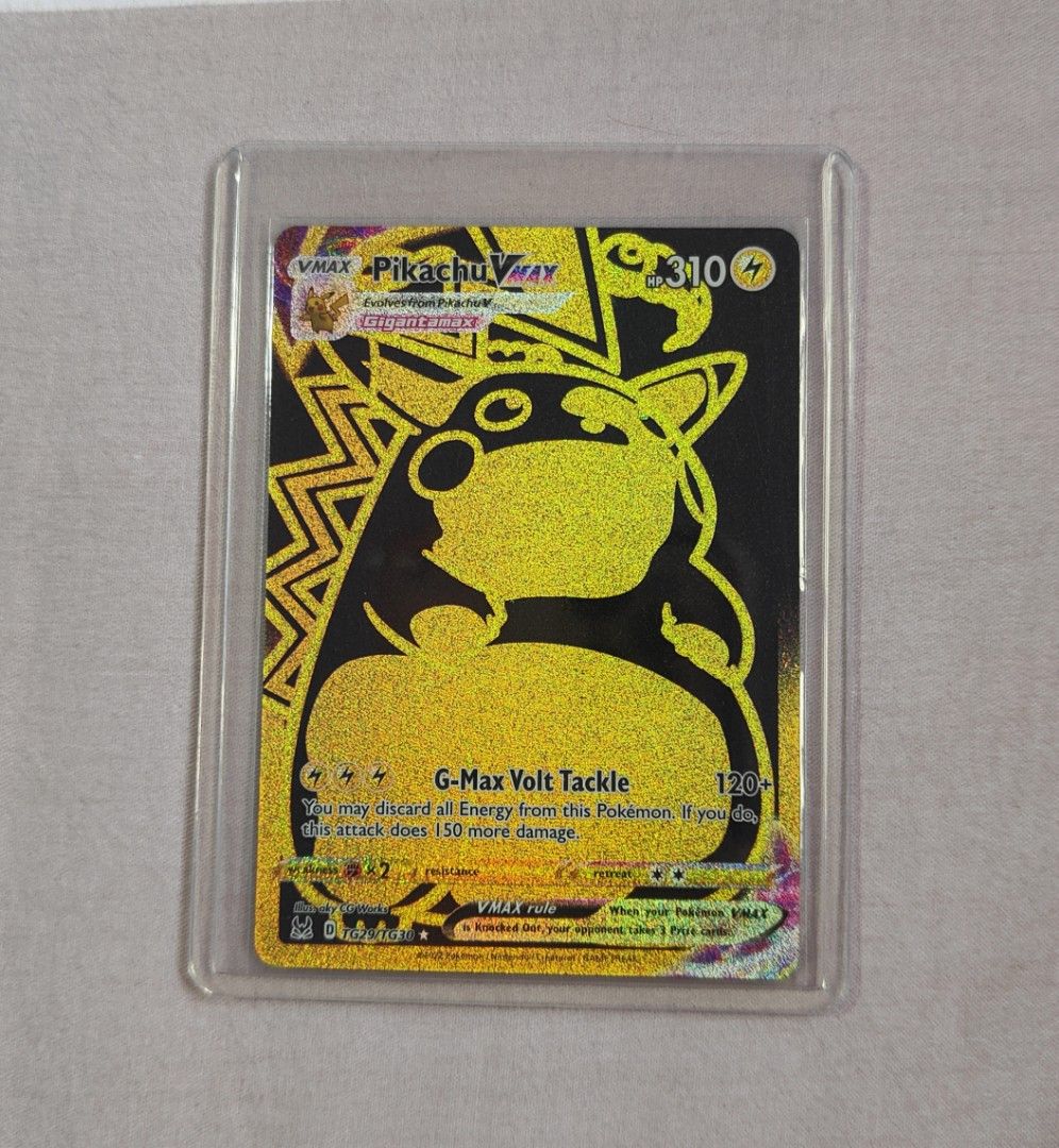 Pokemon card - Pikachu VMax Gold Card, Hobbies & Toys, Memorabilia ...