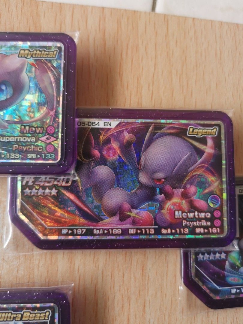Pokemon Gaole 5 stars Legend 1 Mew Mewtwo Zekrom Reshiram Nihilego ...