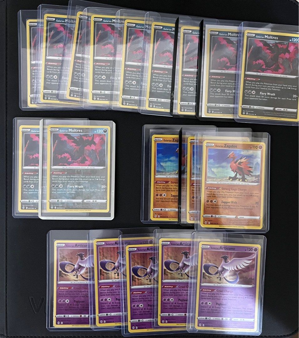 Pokemon TCG - Evolving Skies Holo Birds Trio, Hobbies & Toys, Toys ...