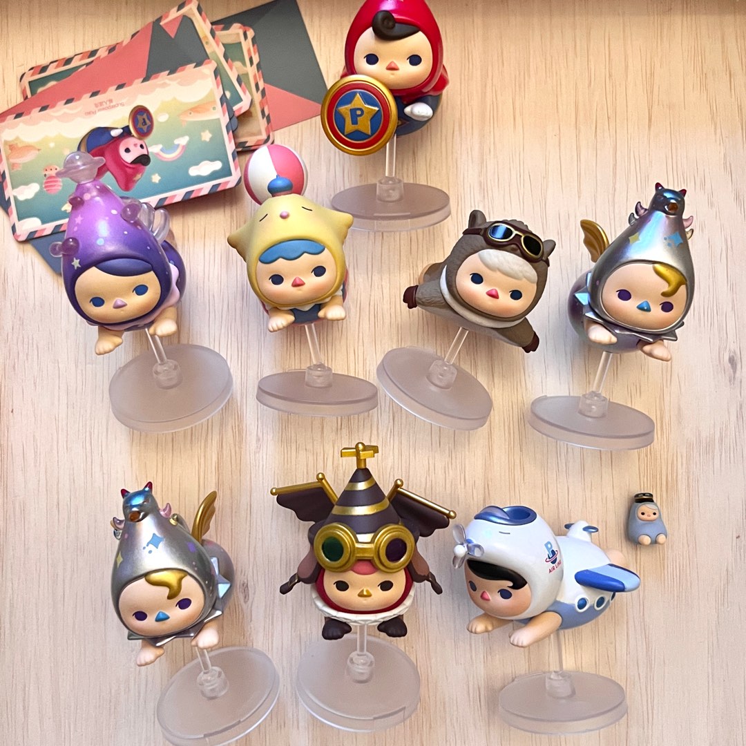POP MART pucky flying babies set, Hobbies & Toys, Toys & Games on Carousell
