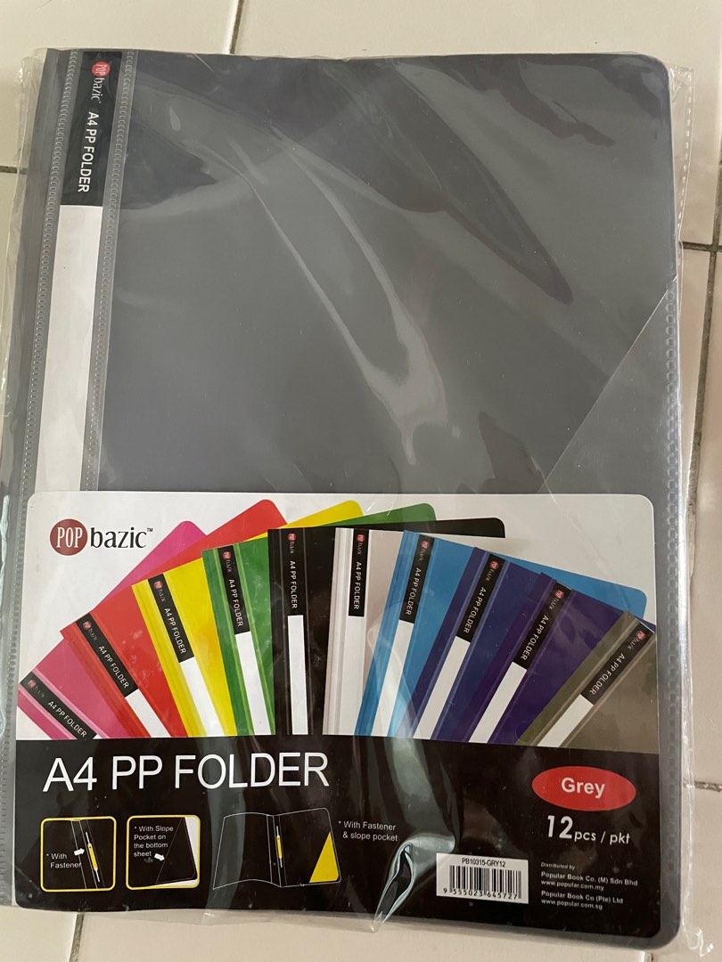 Popular A4 PP plastic Folder, Hobbies & Toys, Stationery & Craft, Stationery & School Supplies ...