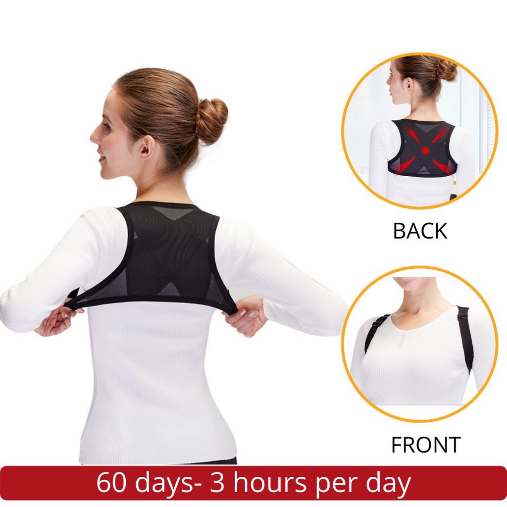 Posture corrector Japanese, Health & Nutrition, Braces, Support ...