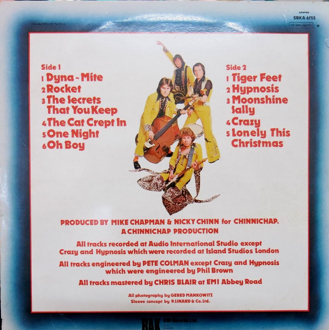 Pre-Owned Rare Nostalgia Vinyl Record > Mud's Greatest Hits on RAK EMI ...