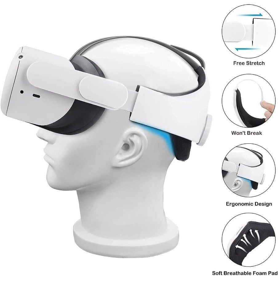 Meta Quest 2 Head Strap, Video Gaming, Gaming Accessories, Virtual ...