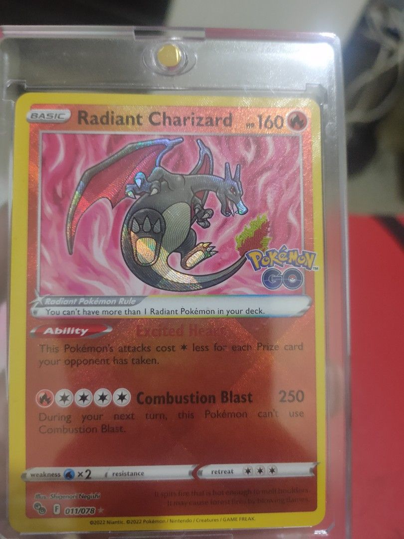RADIANT CHARIZARD, Hobbies & Toys, Toys & Games on Carousell