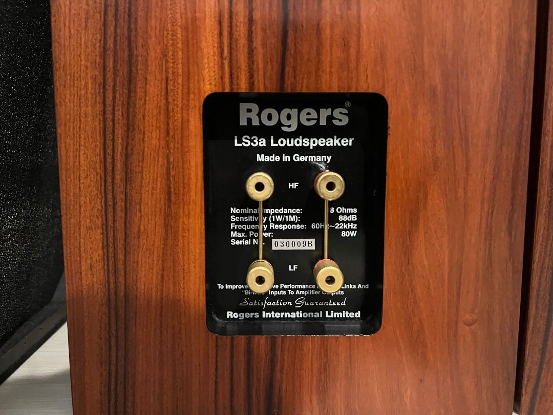 Rogers LS3a High-end audiophile bookshelf monitor speaker (German made)