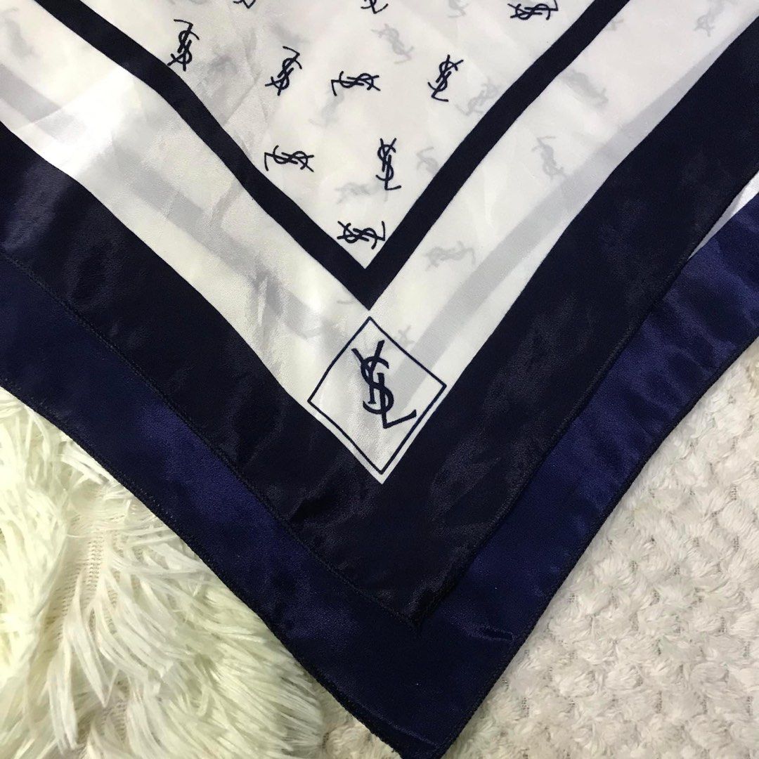 Rare Vintage YSL Silk Scarf, Luxury, Accessories on Carousell