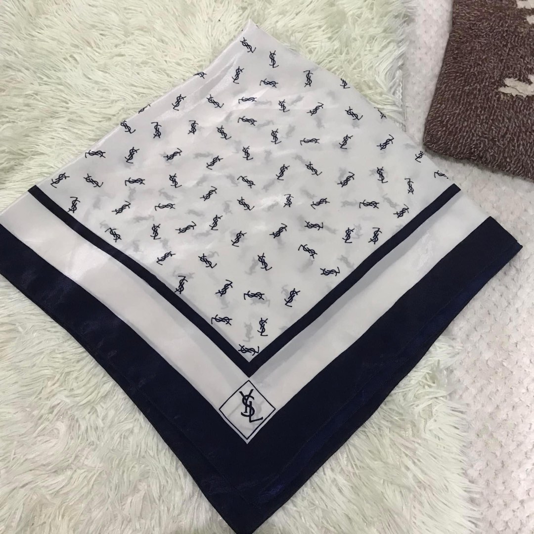 Rare Vintage YSL Silk Scarf, Luxury, Accessories on Carousell