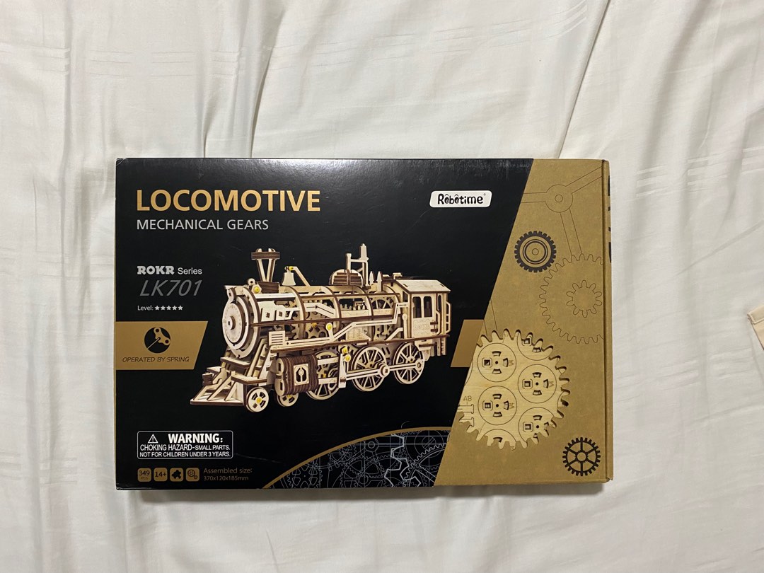 Robotime locomotive mechanical gears toy train, Hobbies & Toys, Toys ...