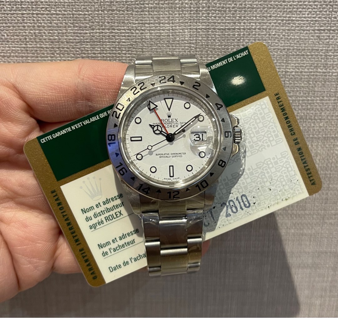 Rolex Explorer 2 White Polar 16570, Luxury, Watches on Carousell