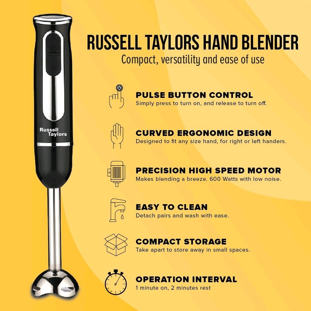 Russel Taylor Hand Blender, TV & Home Appliances, Kitchen Appliances ...