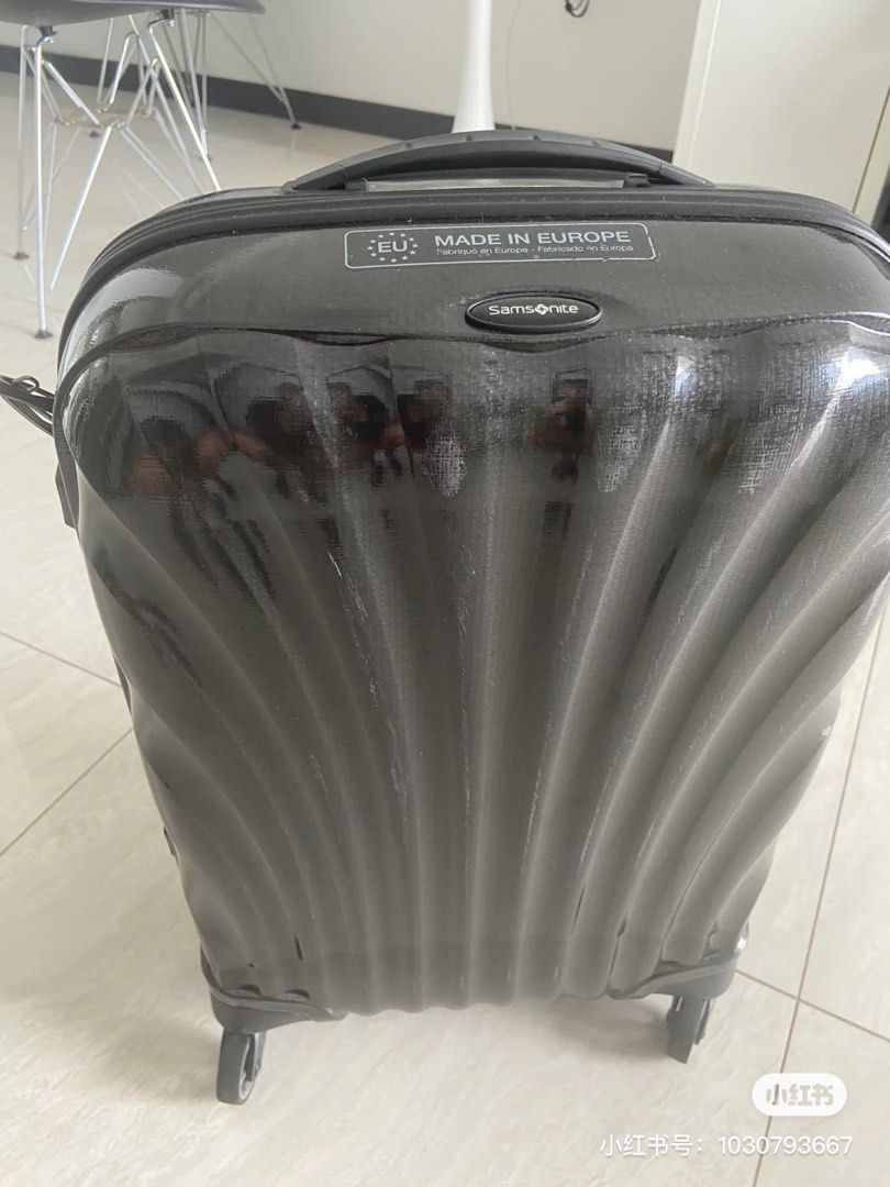 Samsonite shell boarding box, Hobbies & Toys, Travel, Luggage on Carousell