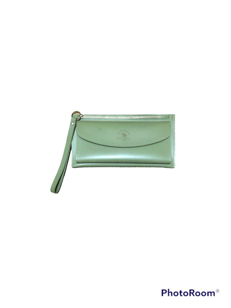 Santa Barbara Polo & Racquet Club Ladies' Long Wallet - Olive Green ...