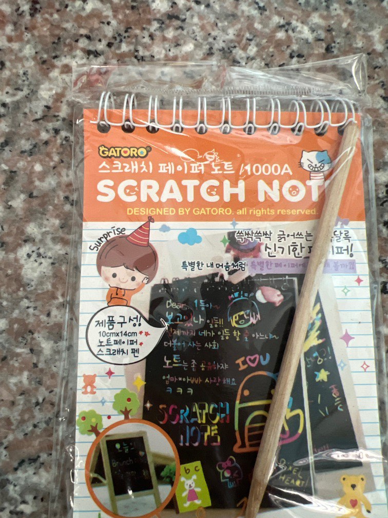 Scratch note, Hobbies & Toys, Stationery & Craft, Handmade Craft on ...