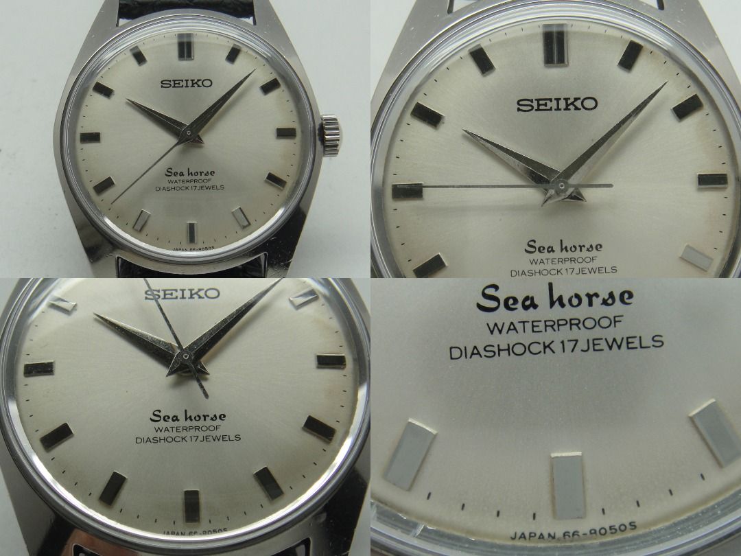 SEIKO SEA HORSE WATERPROOF DIASHOCK 17 JEWELS 66-8020 HAND WINDING 1965 ...