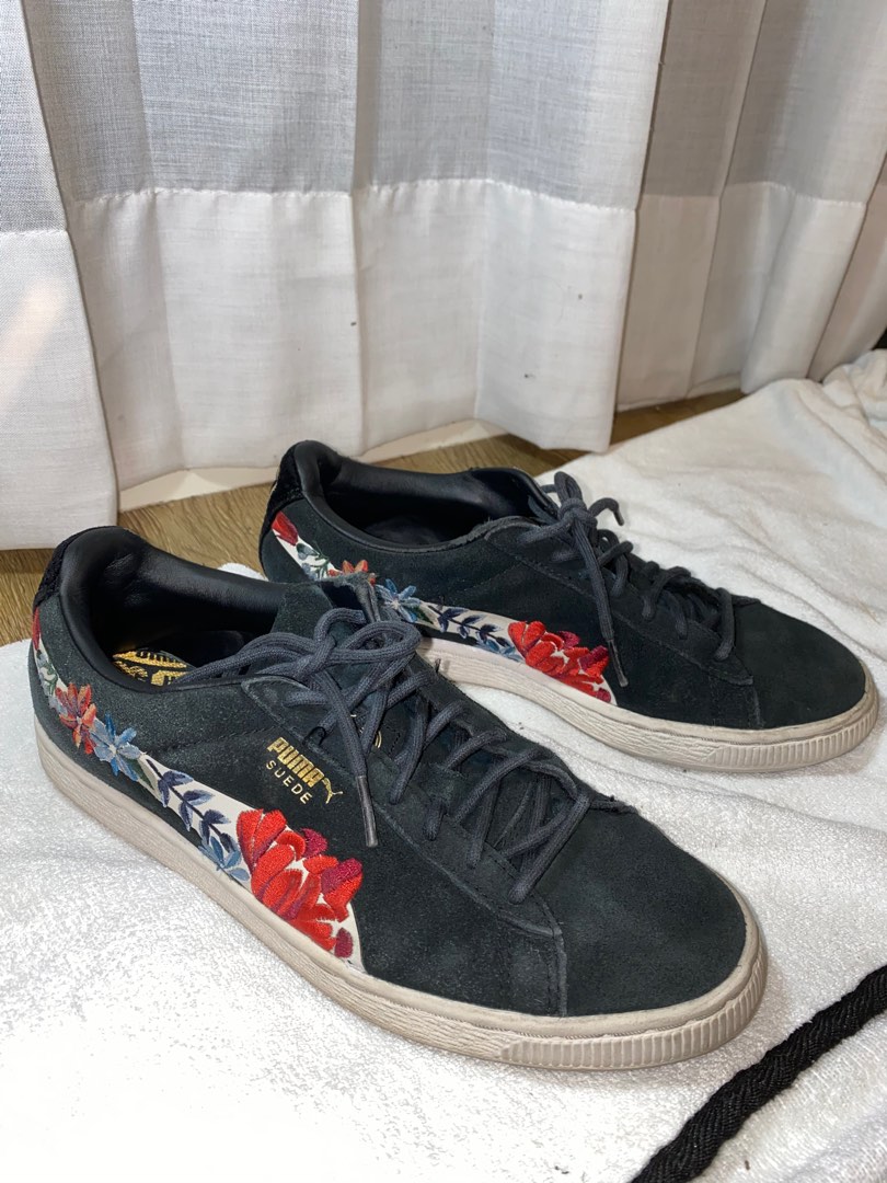 Sepatu Puma 100% Original / Puma Flower / Sepatu Hitam / Sepatu Sekolah ...