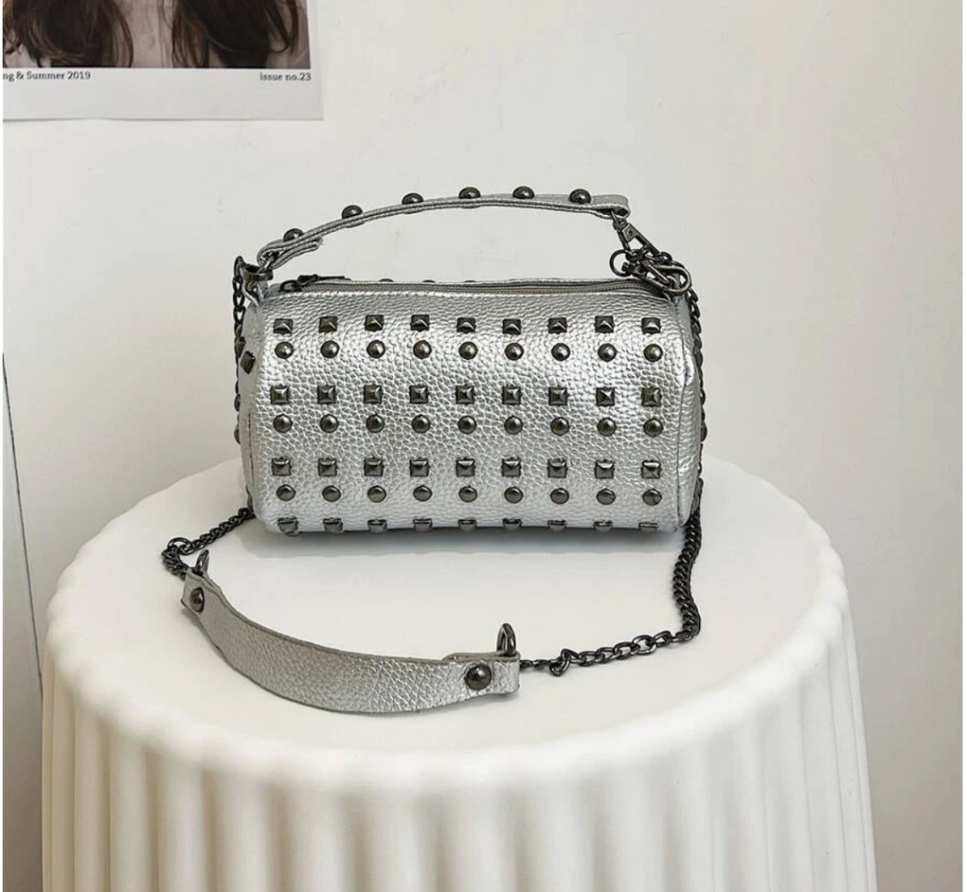 Silver Spike Bag, Luxury, Bags & Wallets on Carousell