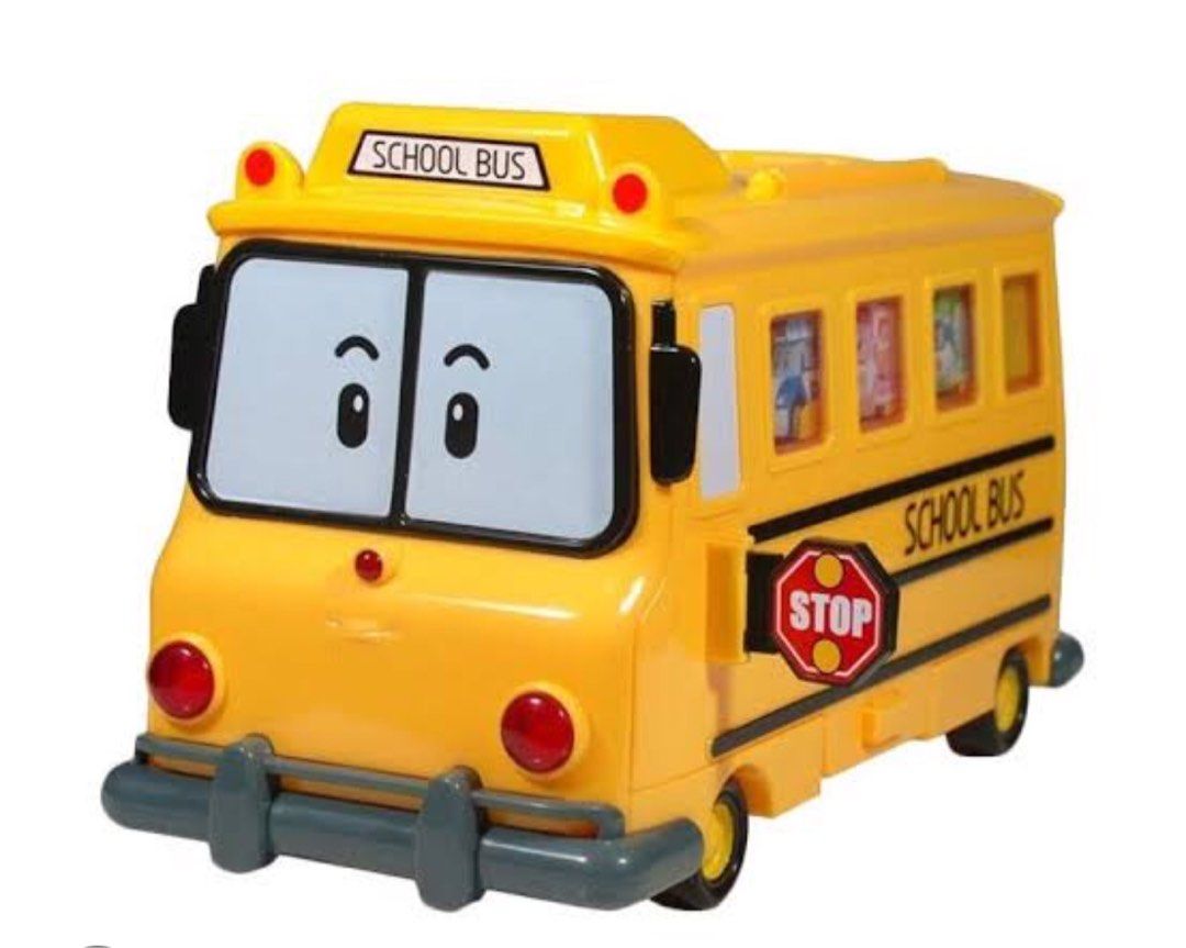 Silverlit Robocar Poli School Bus, Toys & Collectibles, Mainan di Carousell