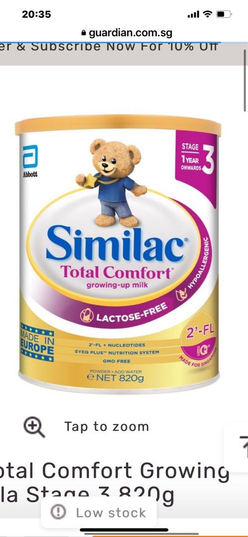Similac Total Comfort Stage 3, Babies & Kids, Nursing & Feeding ...