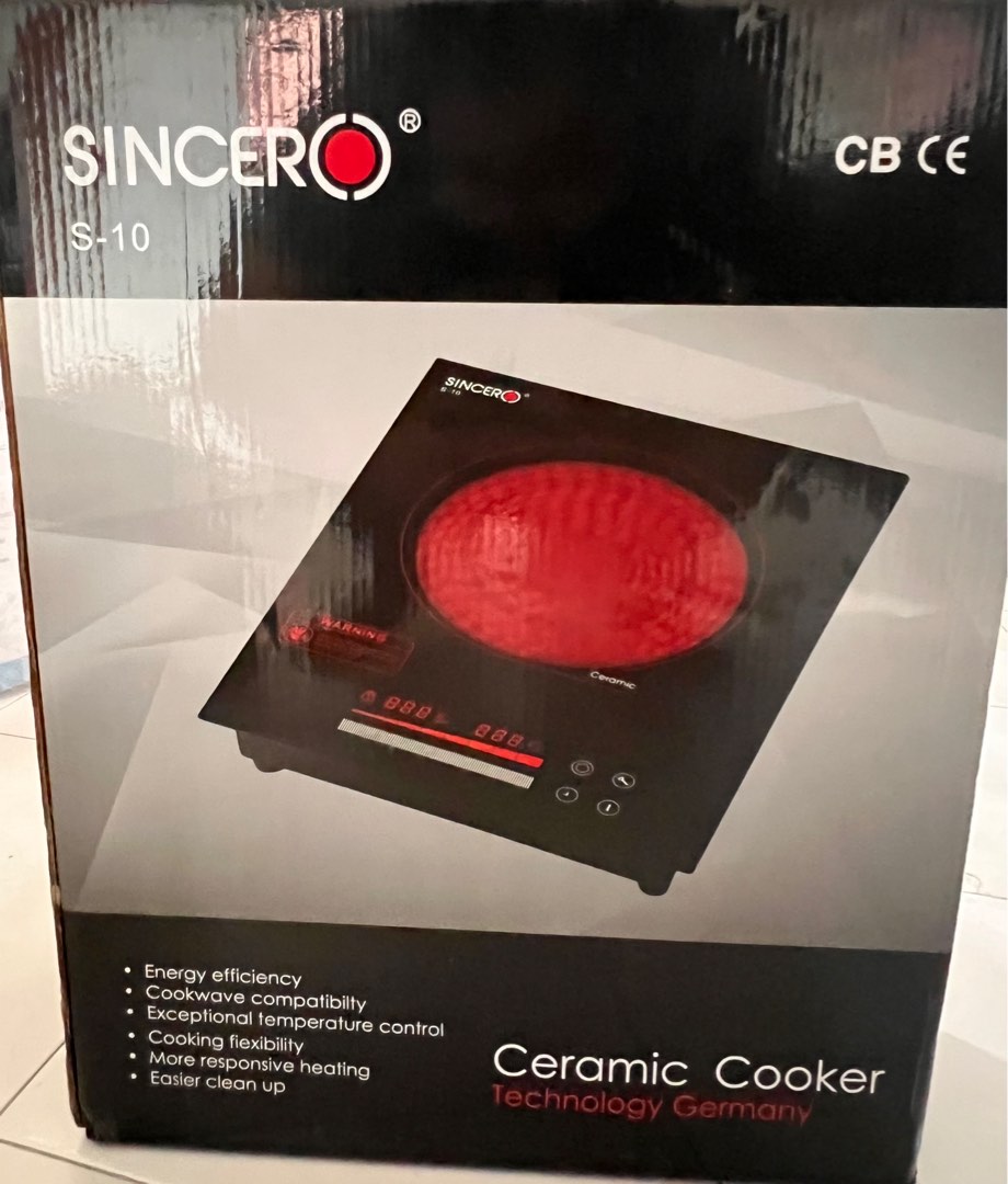 Sincero Ceramic Cooker S-10, TV & Home Appliances, Kitchen Appliances ...