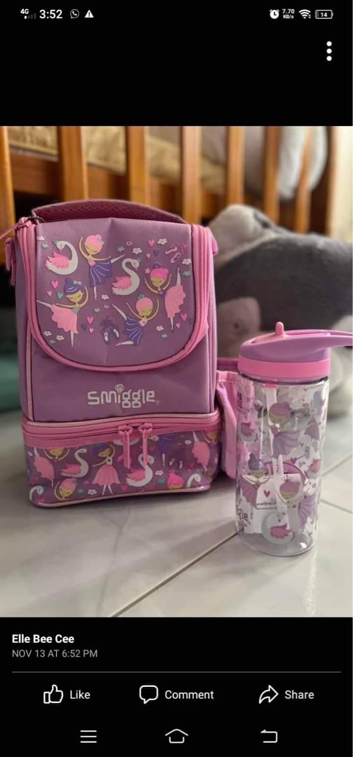 Smiggle lunch bag and water bottle set, Hobbies & Toys, Travel, Travel ...