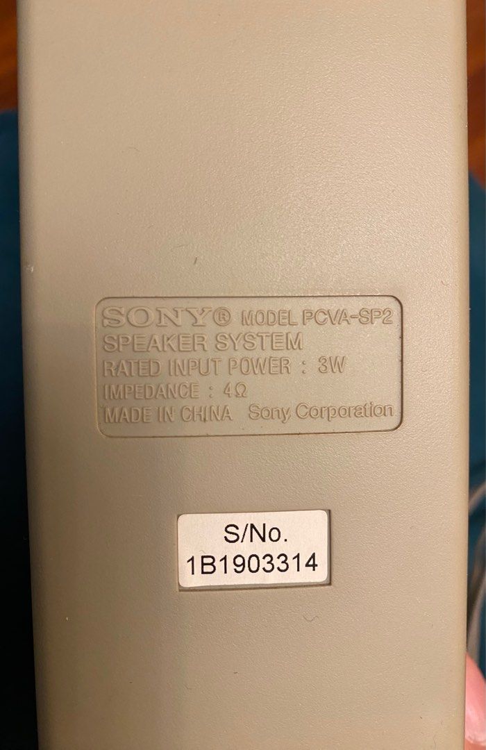 Sony Vaio Computer PC Speaker System PCVA-sp2, 音響器材, Soundbar、揚聲器、藍牙喇叭 ...