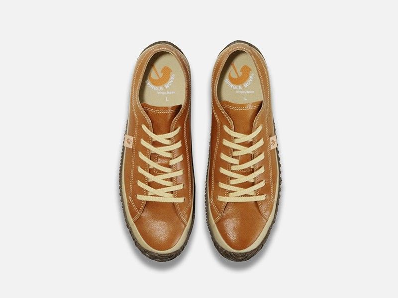 Spingle Move Kangaroo Leather Low Cut Light Brown SPM-110 Japan ...