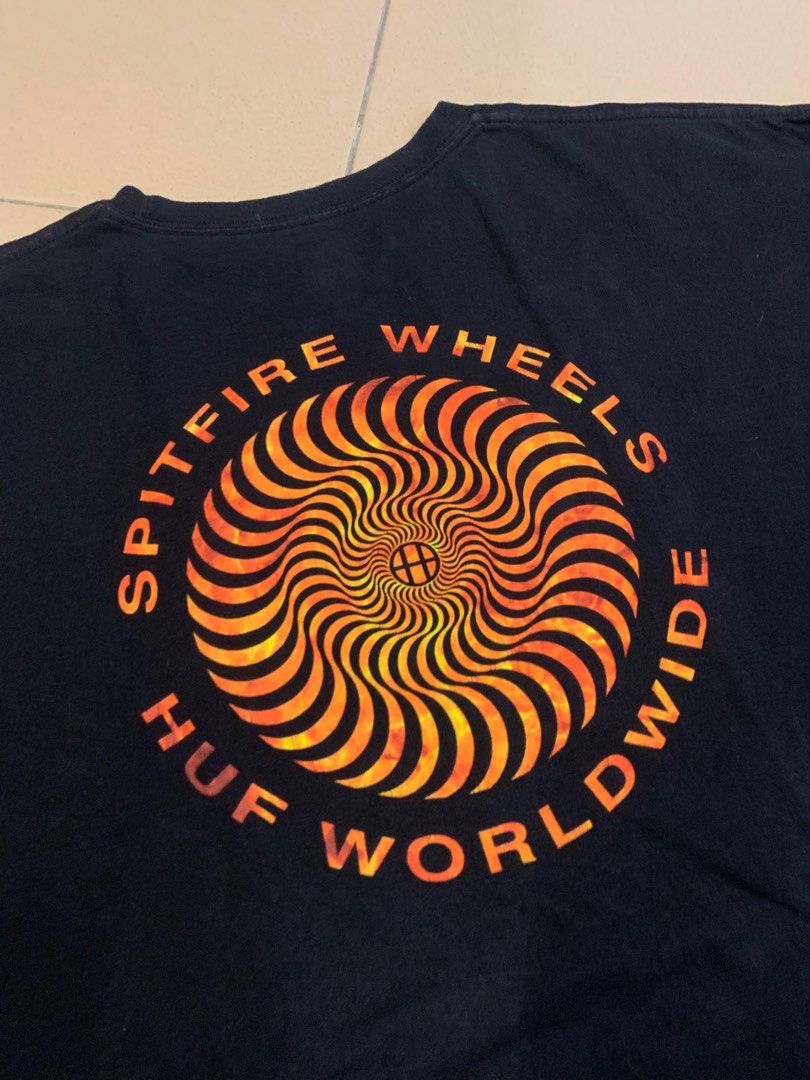 Spitfire X Huf Wheels Worldwide, Men's Fashion, Tops & Sets, Tshirts ...
