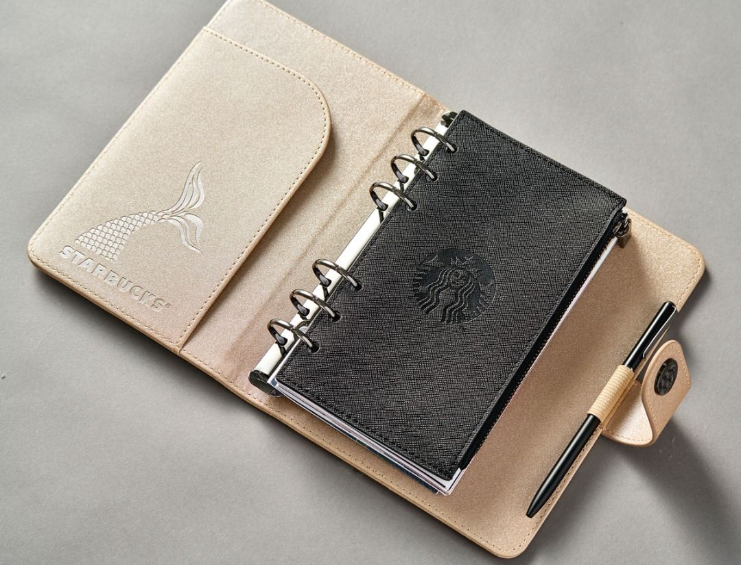 Starbucks 2023 Collection - Sticker Card - Planner (Black / Gold ...