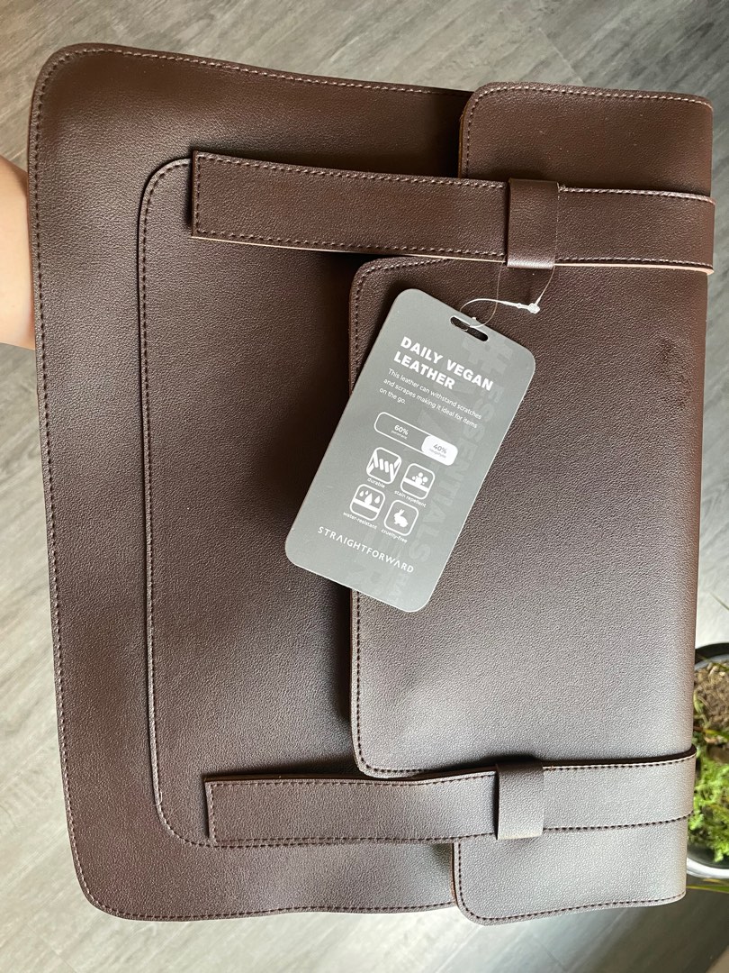 Straight Forward Daily Vegan Leather Laptop Case, Mobile Phones ...