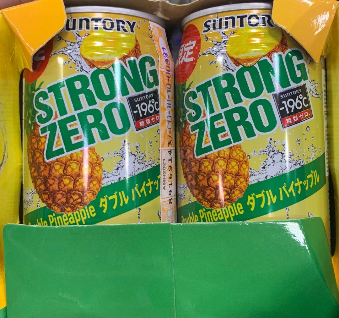 SUNTORY STRONG ZERO PINEAPPLE 9%, Food & Drinks, Beverages on Carousell