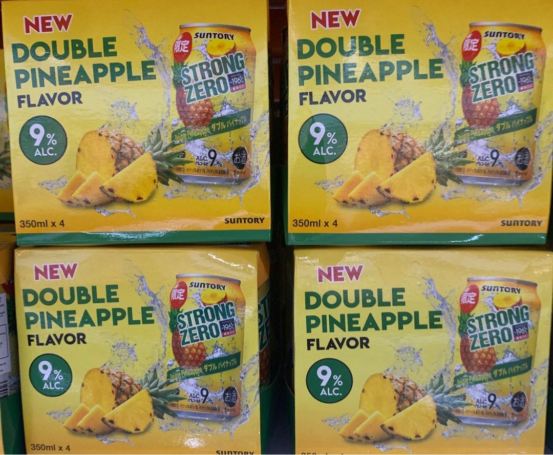 SUNTORY STRONG ZERO PINEAPPLE 9%, Food & Drinks, Beverages on Carousell