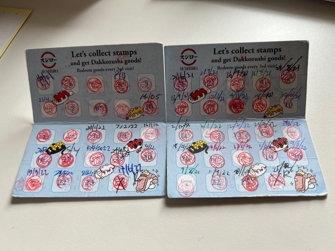 Sushiro Stamp Cards, Hobbies & Toys, Toys & Games on Carousell