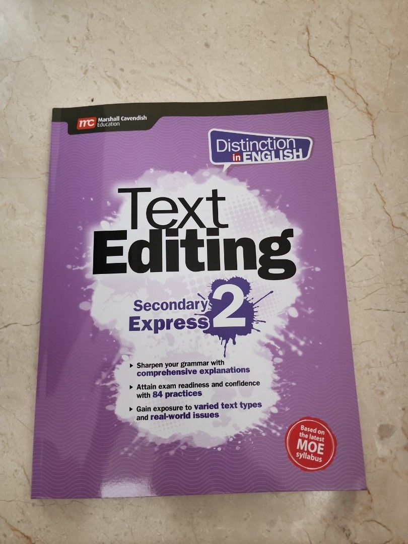 Text Editing Sec 2 Express, Hobbies & Toys, Books & Magazines ...