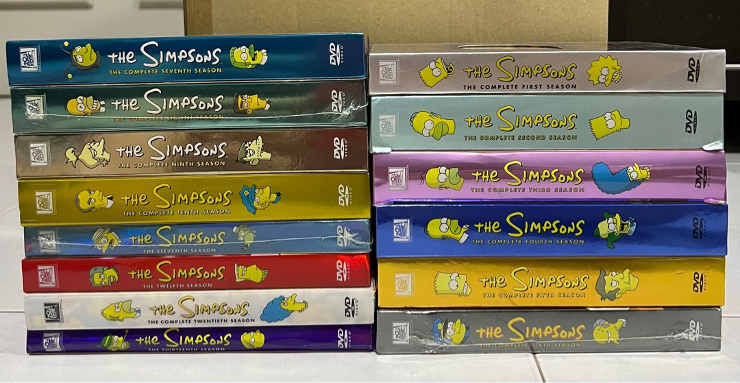 The Simpsons DVDs 1st to 13th season, Hobbies & Toys, Music & Media ...