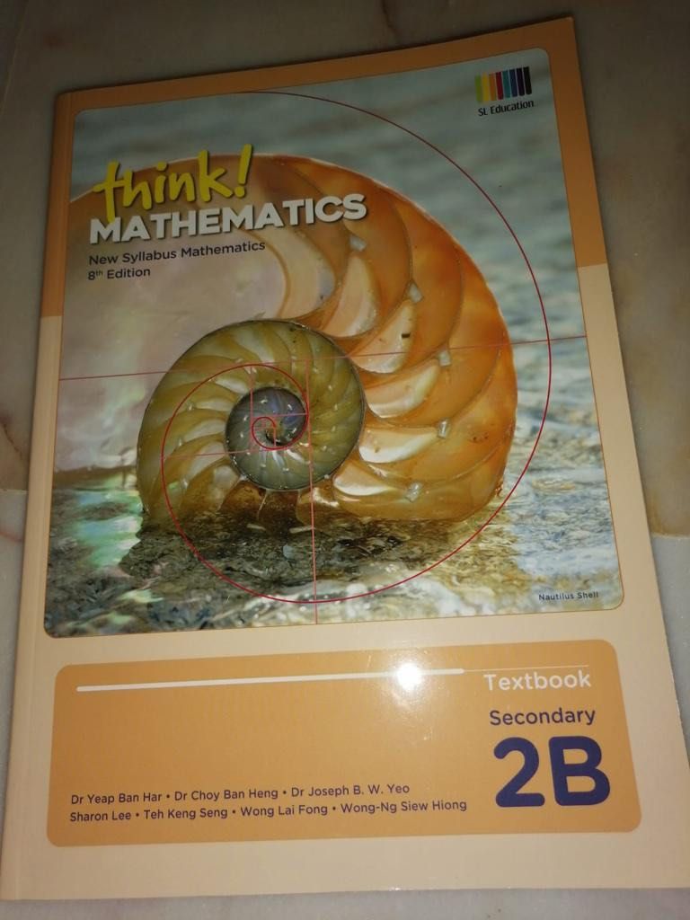 think! mathematics textbook secondary 1B, 2A, 2B, secondary mathematics ...