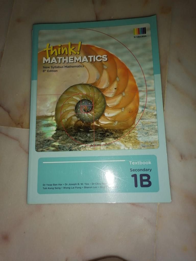 think! mathematics textbook secondary 1B, 2A, 2B, secondary mathematics ...
