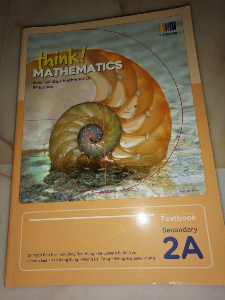 think! mathematics textbook secondary 1B, 2A, 2B, secondary mathematics ...