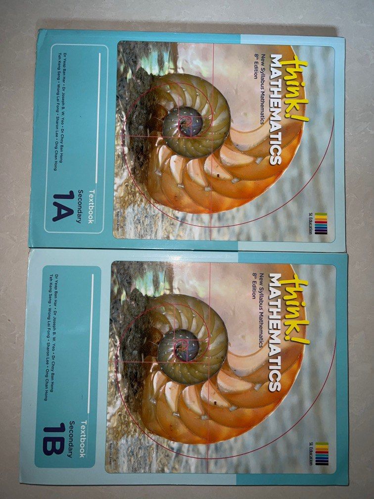 Think! maths Secondary 1A & 1B textbooks, Hobbies & Toys, Books ...