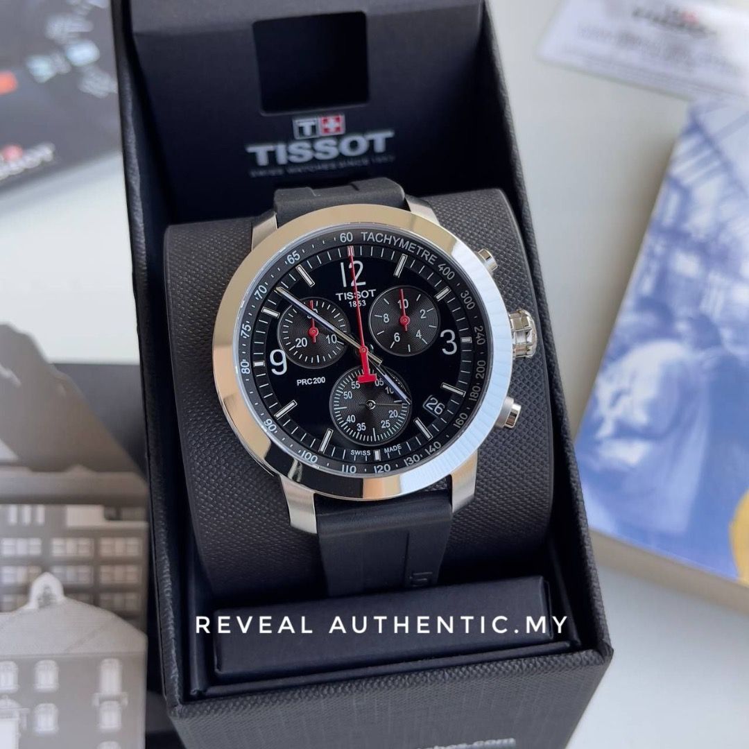 Tissot T-Sport Tachymeter PRC 200 Chronograph Quartz T114.417.17.057.00, Men's Fashion, Watches ...