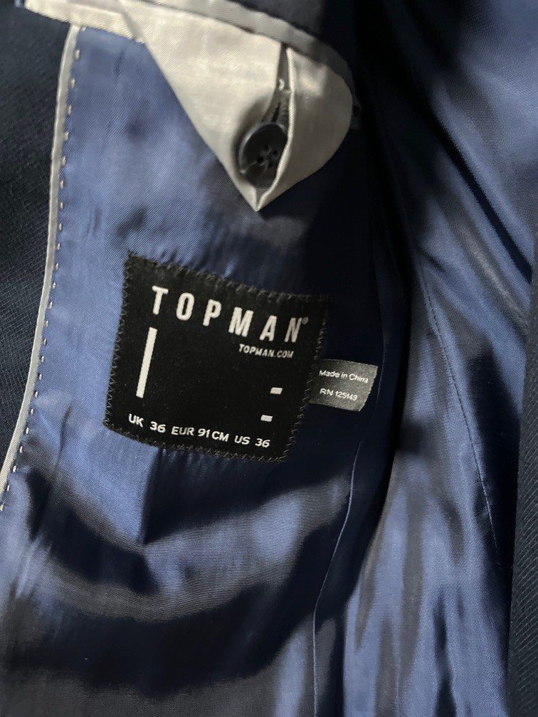 Topman suit, Men's Fashion, Tops & Sets, Formal Shirts on Carousell