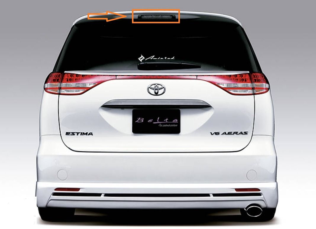 Toyota Estima / Previa Spoiler LED Brake light, Car Accessories ...